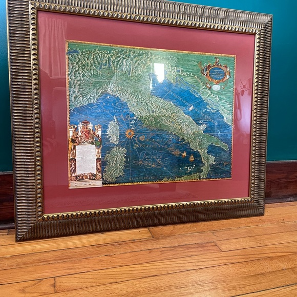 Art | Baroque Style Artwork Map Of Italy | Poshmark
